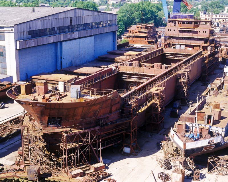 Shipbuilding, ship repair stock photo. Image of manufacturing - 3486388