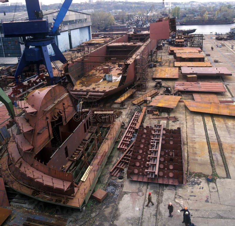 Shipbuilding, ship repair stock photo. Image of manufacturing - 3486388