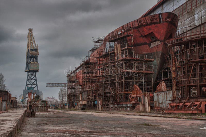 Shipbuilding, ship repair stock photo. Image of deck, water - 2363802