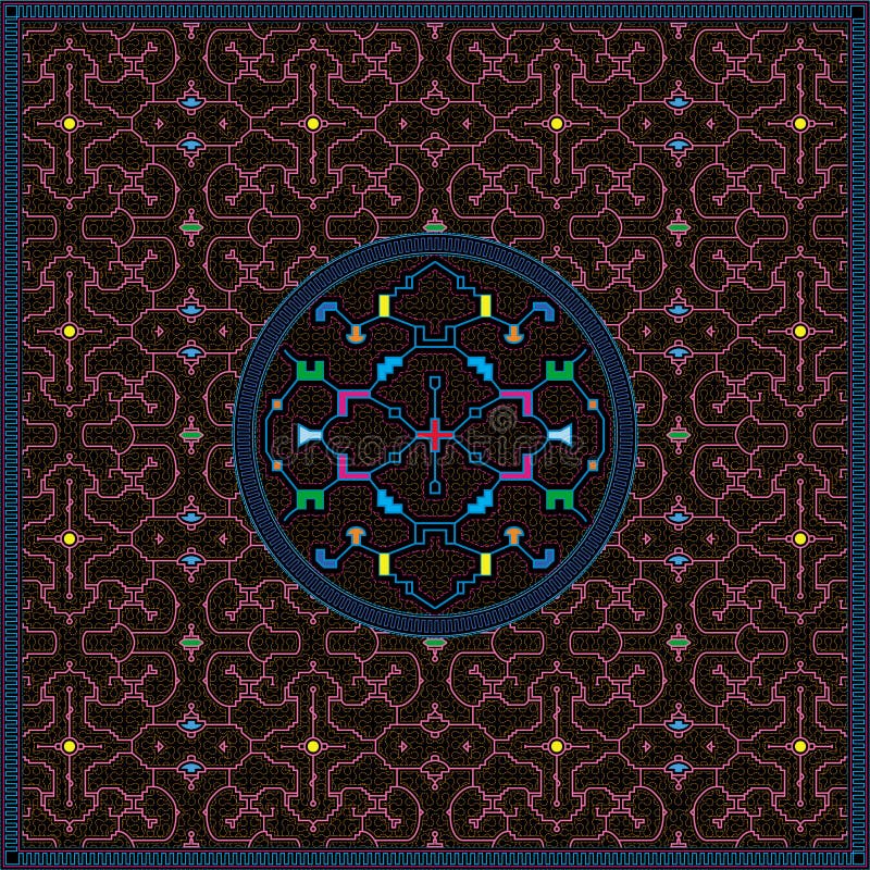 5 of 12 Shipibo Conibo Artwork Patterns HD Set Stock Vector ...