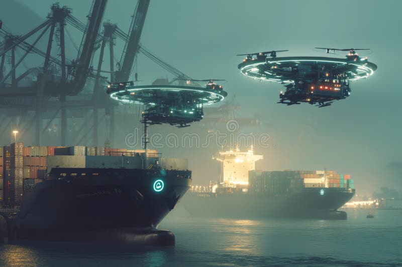 Shiploading and Unloading of Electric Cargo Ships is Automated, while ...