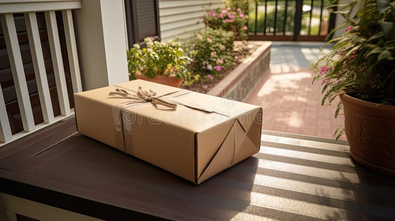 Shipment Delivered Package in Stock Illustration - Illustration of ...