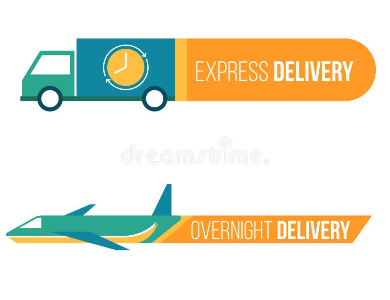 Set of delivery stickers stock vector. Illustration of security - 58347854