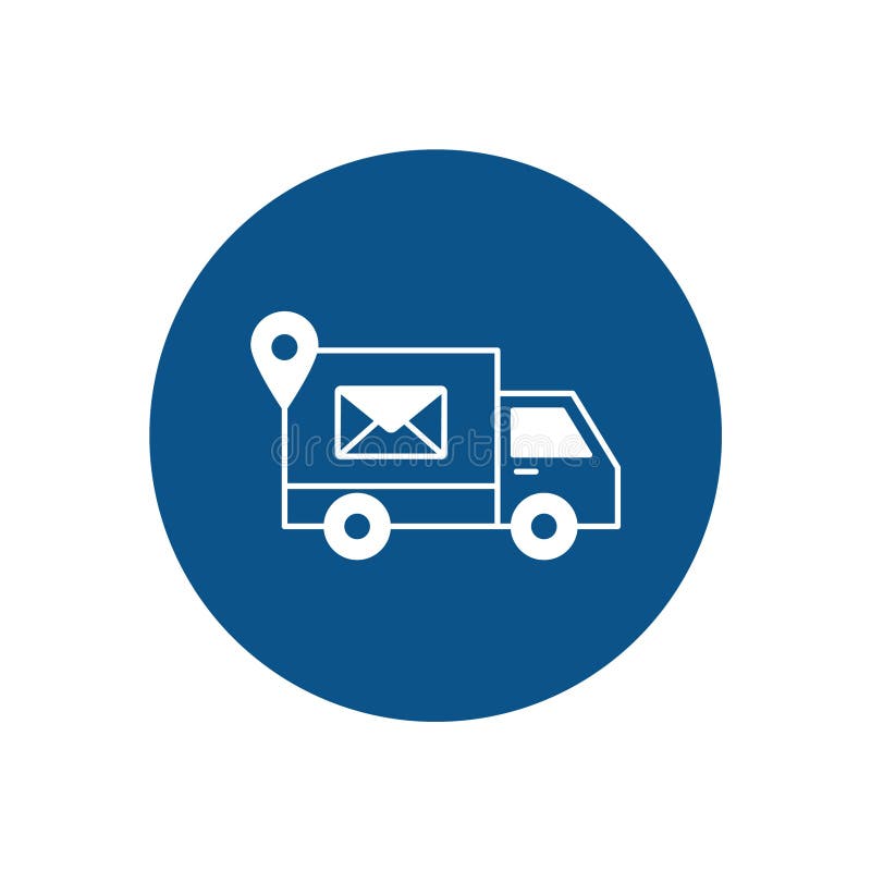 Shipment Location Vector Icon with Background Trendy Colors Stock ...