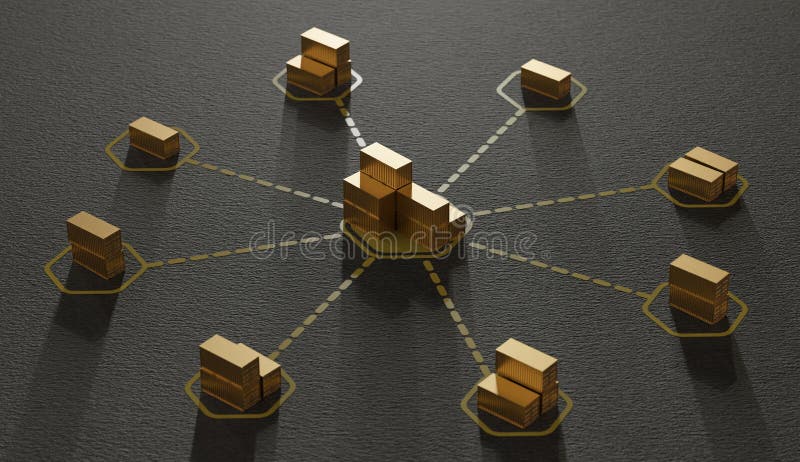 Shipment Logistic Concept. Product Shipping Packing, Container Cargo ...