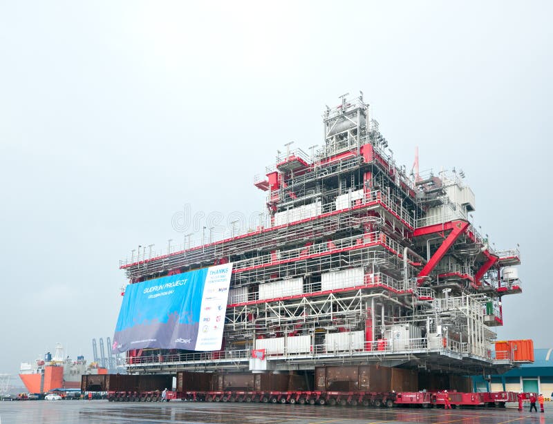 Shipment of Oil Rig Module from Thailand To Norway Editorial ...