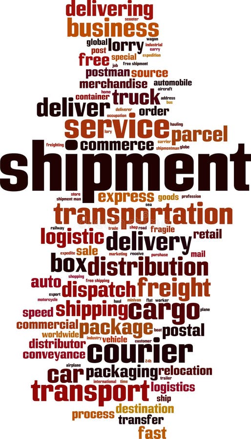 Shipment word cloud stock vector. Illustration of shipping - 270730724