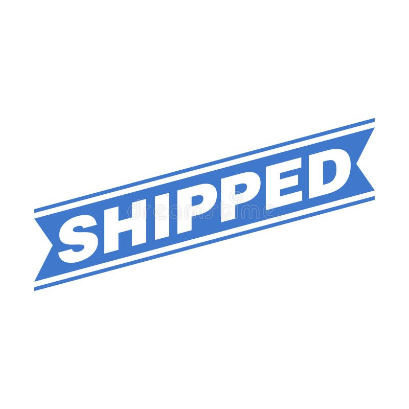 Shipped Letter Rubber Stamp Vector Design Template Stock Vector ...