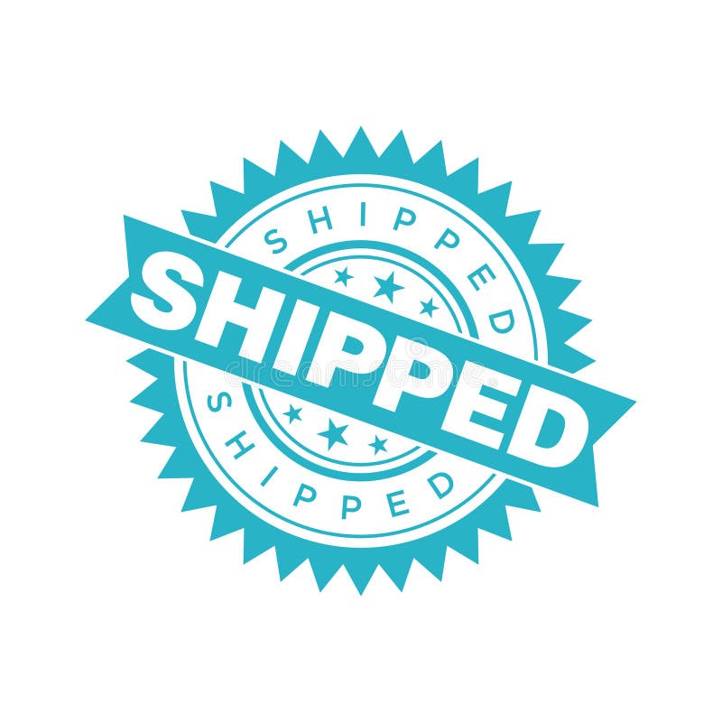 Shipped Letter Rubber Stamp Vector Design Template Stock Vector ...