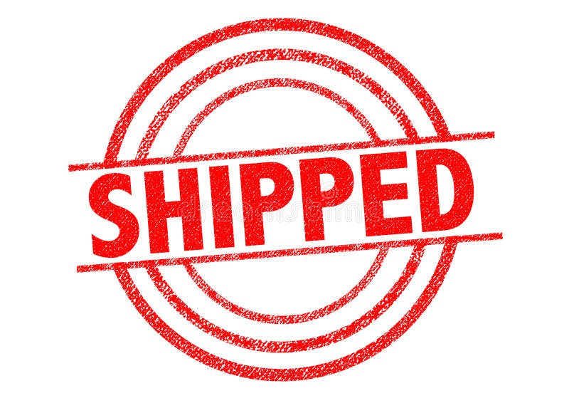 Shipped rubber stamp stock illustration. Illustration of business ...