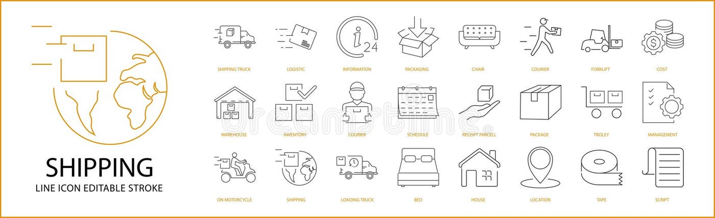 Shipping Container Icons Stock Illustrations – 15,683 Shipping ...