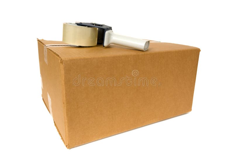 Shipping Box stock image. Image of closed, cardboard, moving - 3501831