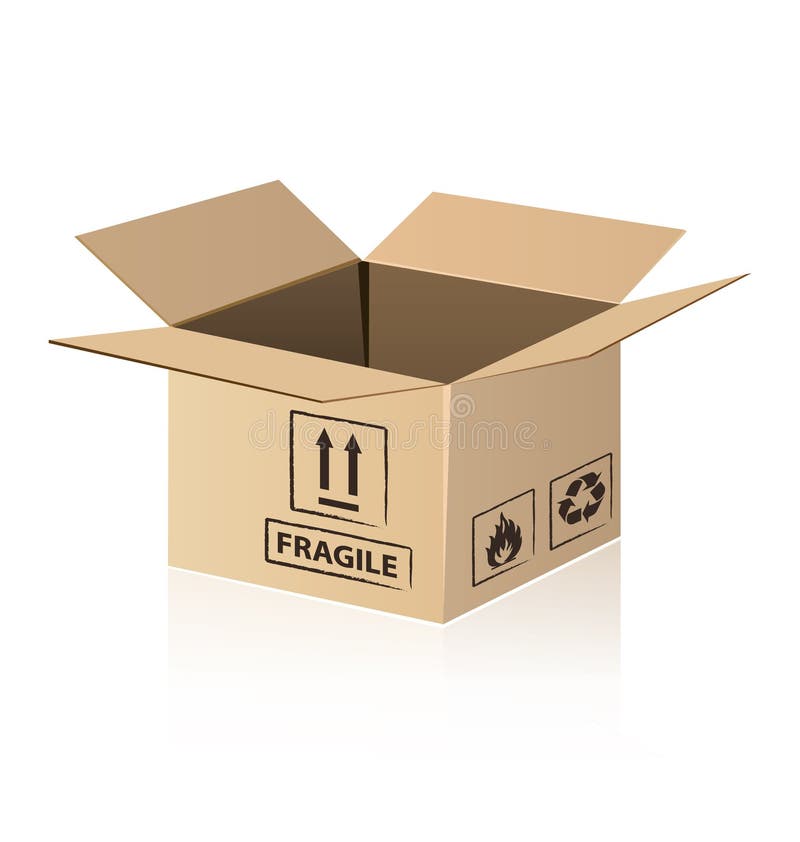 Shipping box stock vector. Illustration of purchase, packing - 9138607