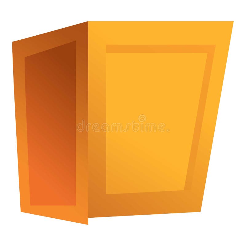 Shipping Box Icon, Cartoon Style Stock Vector - Illustration of object ...