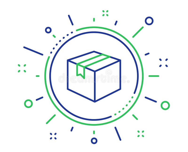 Shipping Box Line Icon. Logistics Delivery Sign. Vector Stock Vector ... Shipping Box Line Icon. Logistics Delivery Sign. Vector Stock Vector ...