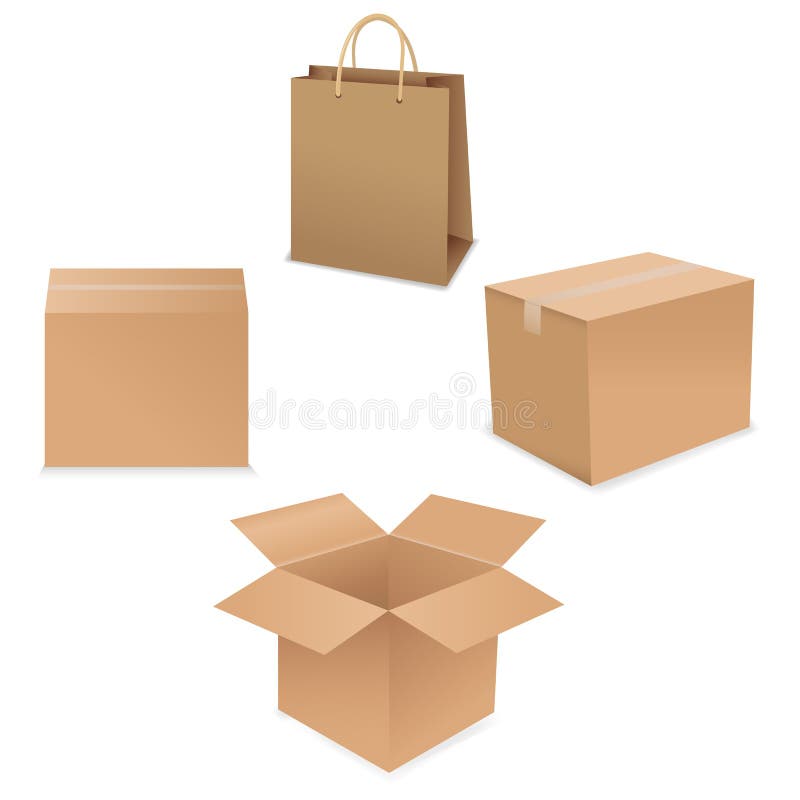 Shipping Box. Vector stock vector. Illustration of case - 17888621