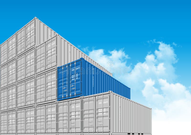 Shipping Cargo Containers for Logistics and Transportation Stock ...