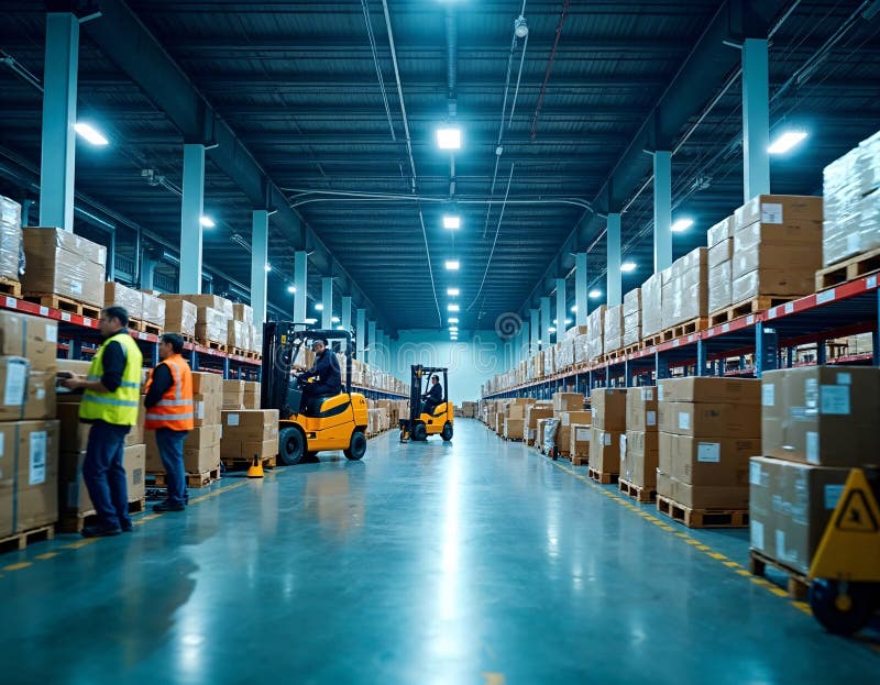 Shipping Center Postal, Express Shipping, Parcel Standing, Delivering ...