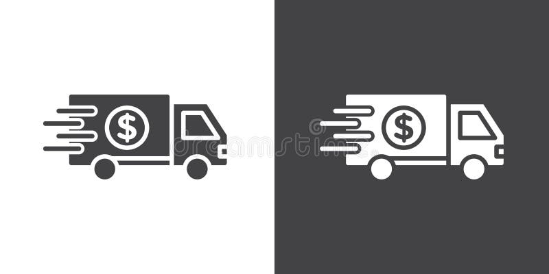 Shipping Charges Icon Thin Line Illustration Set Stock Vector ...