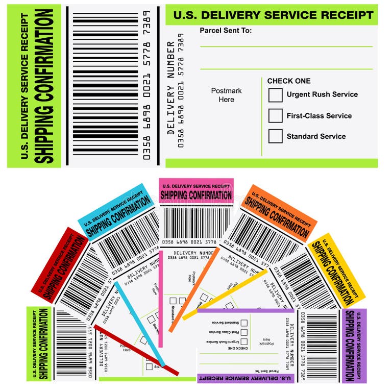 Shipping Confirmation Receipt Stock Illustrations – 448 Shipping ...