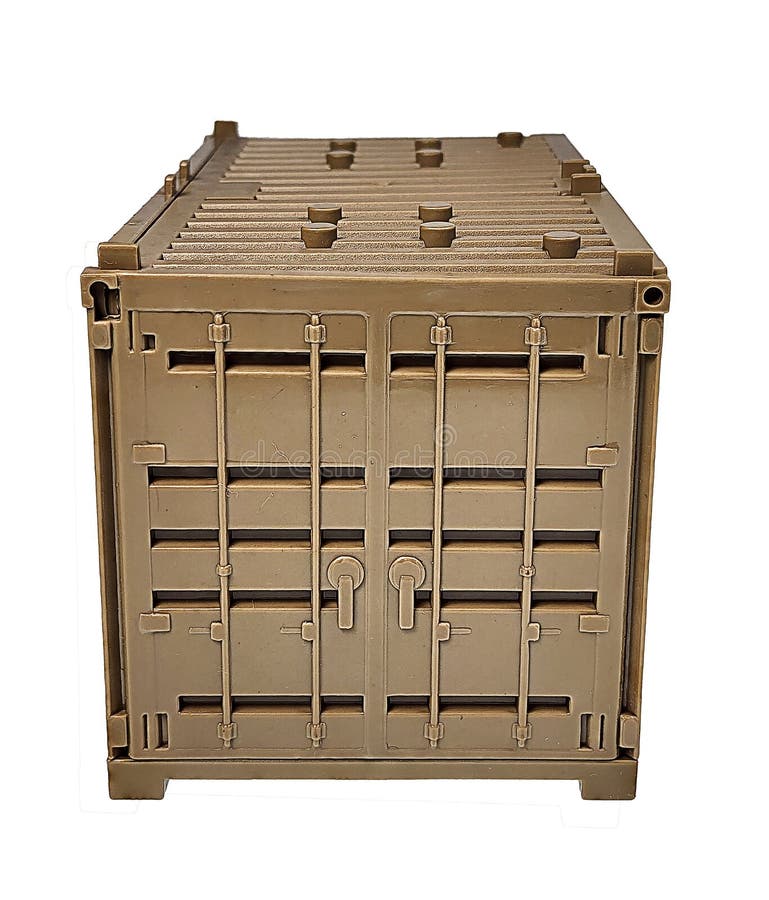 Shipping Container stock image. Image of freight, brown - 312408703
