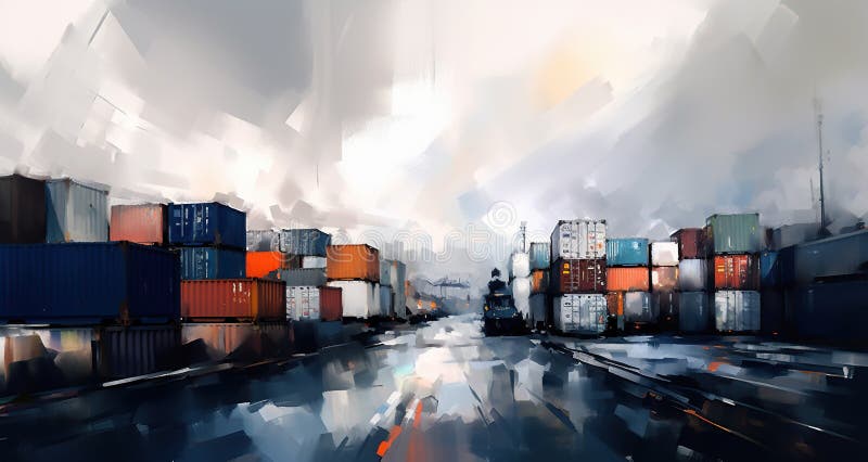 Shipping Container, Concept of Cargo Transportation, Created with ...