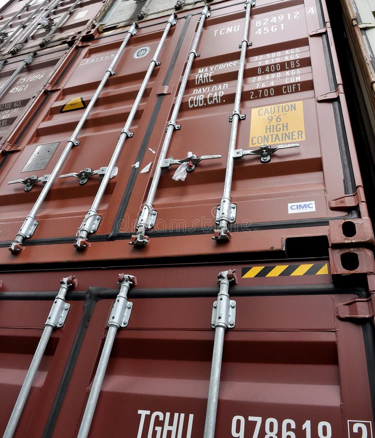 Shipping container editorial stock photo. Image of shipping - 42861963