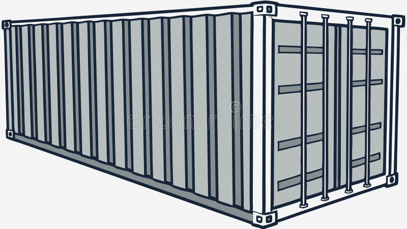 Shipping Container, Global Cargo and Logistics, Vector Design ...