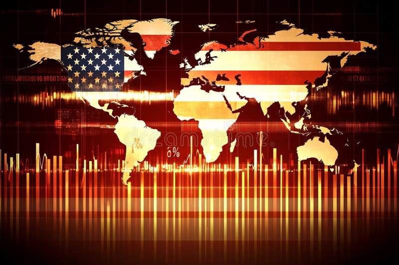 Shipping Container Hanging, World Map, Trade Map, Trade War, Graph ...