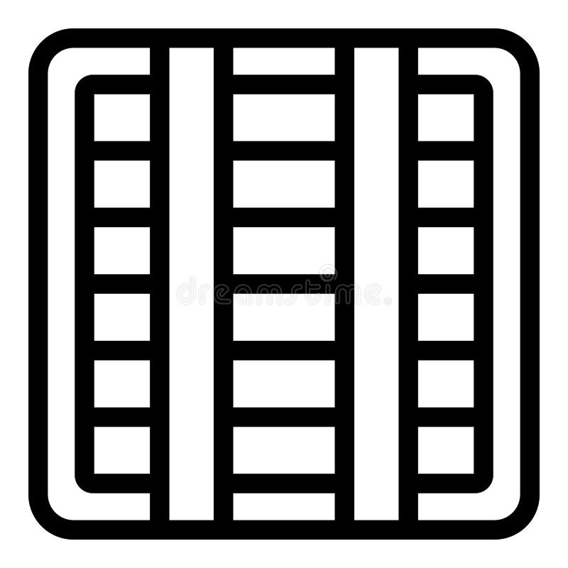 Shipping Container Icon Outline Vector. Cargo Delivery Stock ...