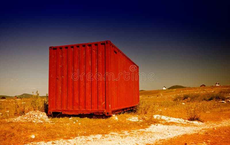 Shipping container stock image. Image of import, cargo - 45057037