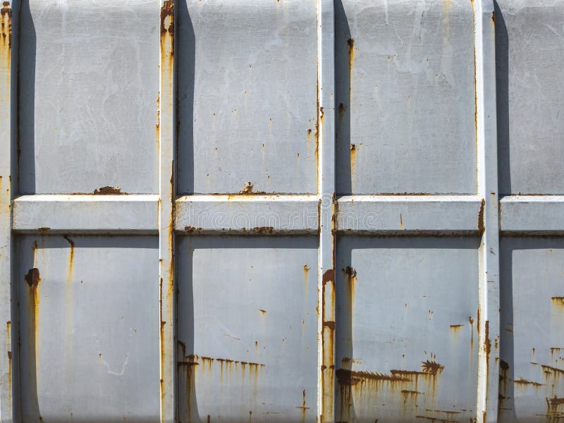 Shipping Container Rusty Exterior Texture Stock Image - Image of light ...