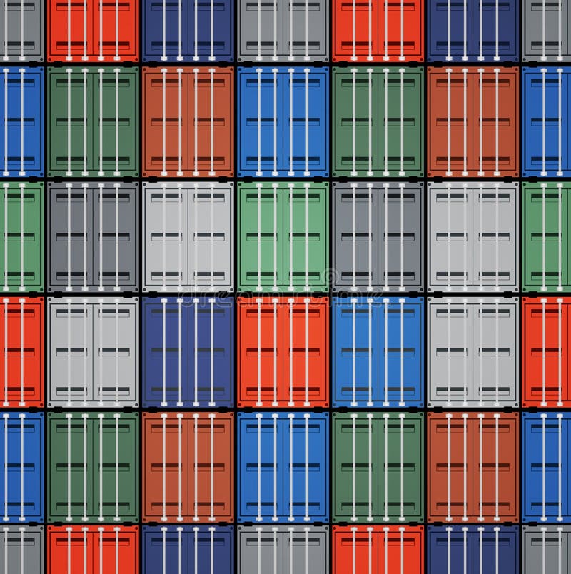 Storage Containers Pattern Stock Illustrations – 178 Storage Containers ...