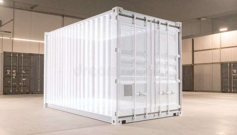 Shipping Containers are Scanning by X Ray. Generated Image Stock Photo ...