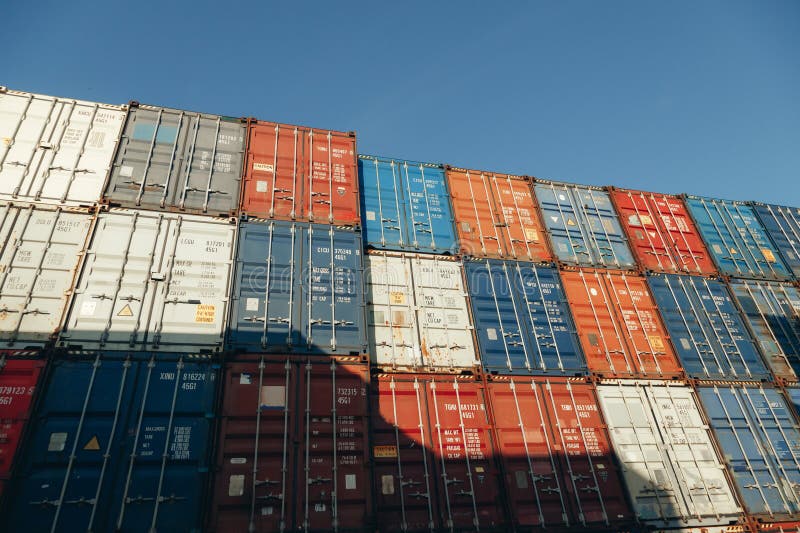 Shipping Containers Terminal from Cargo Freight Ship for Import Export ...