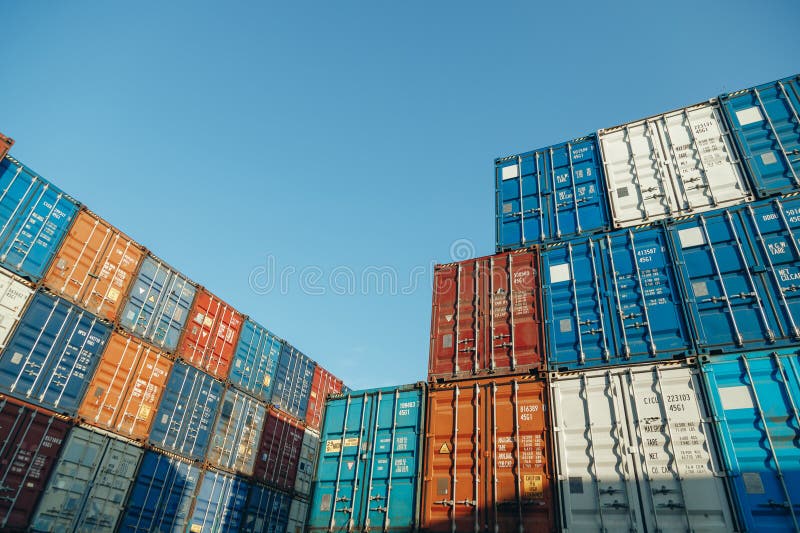 Shipping Containers Terminal from Cargo Freight Ship for Import Export ...