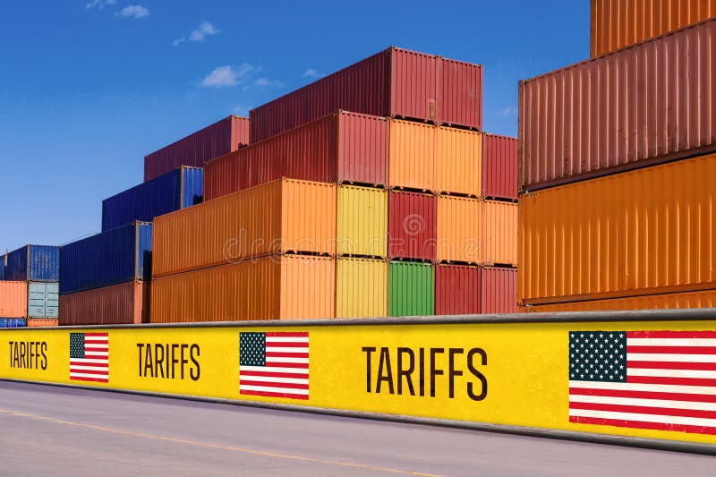 Shipping Containers Us Tariff Barriers Stock Photos - Free & Royalty ...