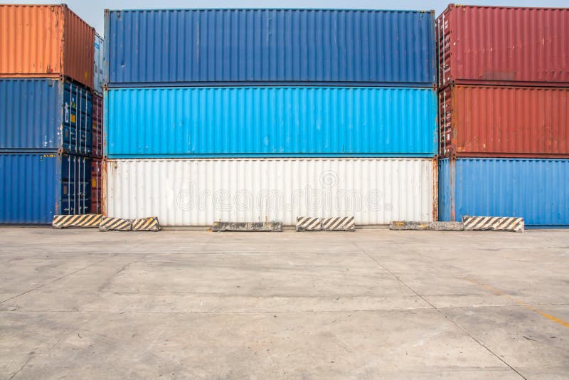 Shipping containers stock photo. Image of logistic, shipping - 60523744