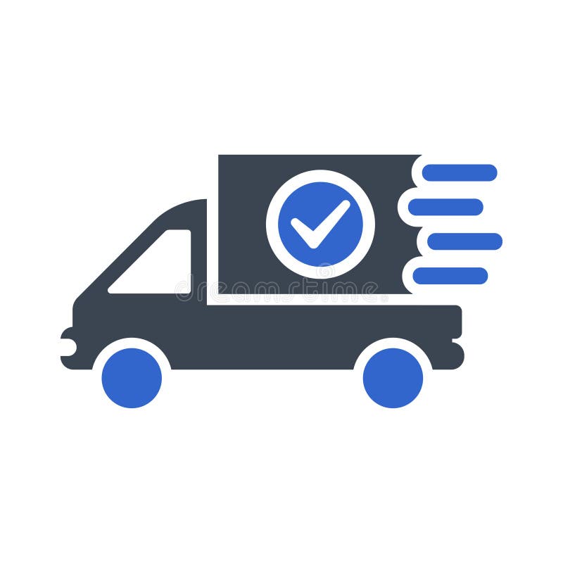 Shipping delivered icon stock vector. Illustration of shipped - 198403320