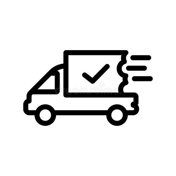 Shipping delivered icon stock vector. Illustration of designed - 376868697
