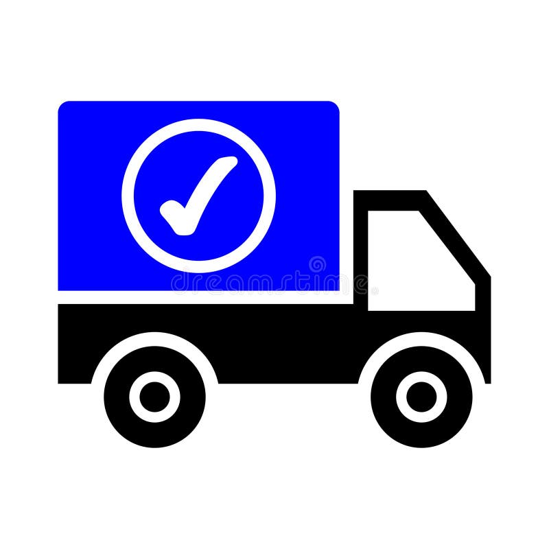 Shipping Delivered Icon stock vector. Illustration of sign - 358760707