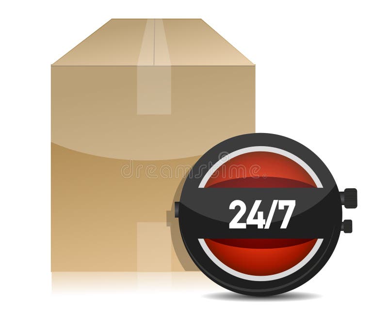 Shipping Delivery Concept Illustration Stock Vector - Illustration of ...