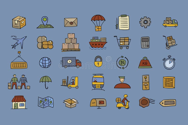 Delivering Presentation Icons Stock Illustrations – 93 Delivering ...