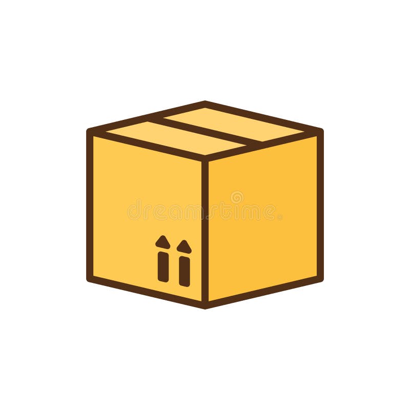 Cargo Container Symbol. Package Box or Container Icon Stock Vector ...