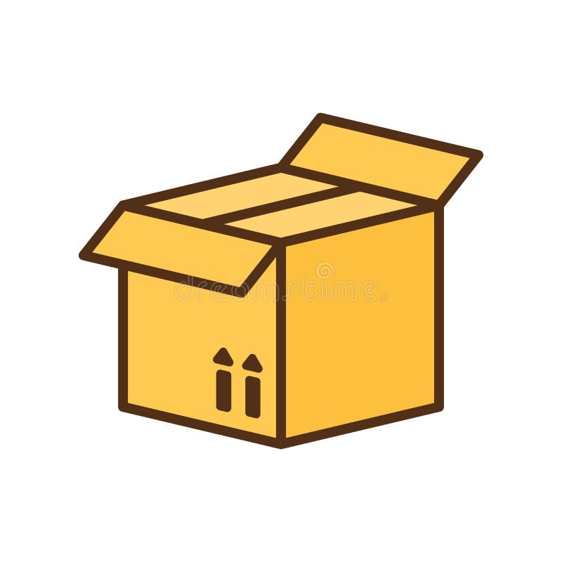Cargo Container Symbol. Package Box or Container Icon Stock Vector ...