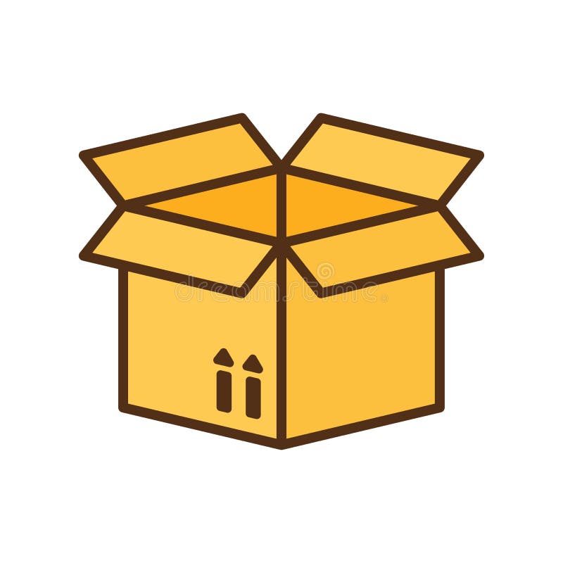 Cargo Container Symbol. Package Box or Container Icon Stock Vector ...