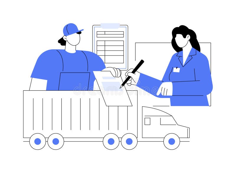 Shipping Documentation Abstract Concept Vector Illustration. Stock ...