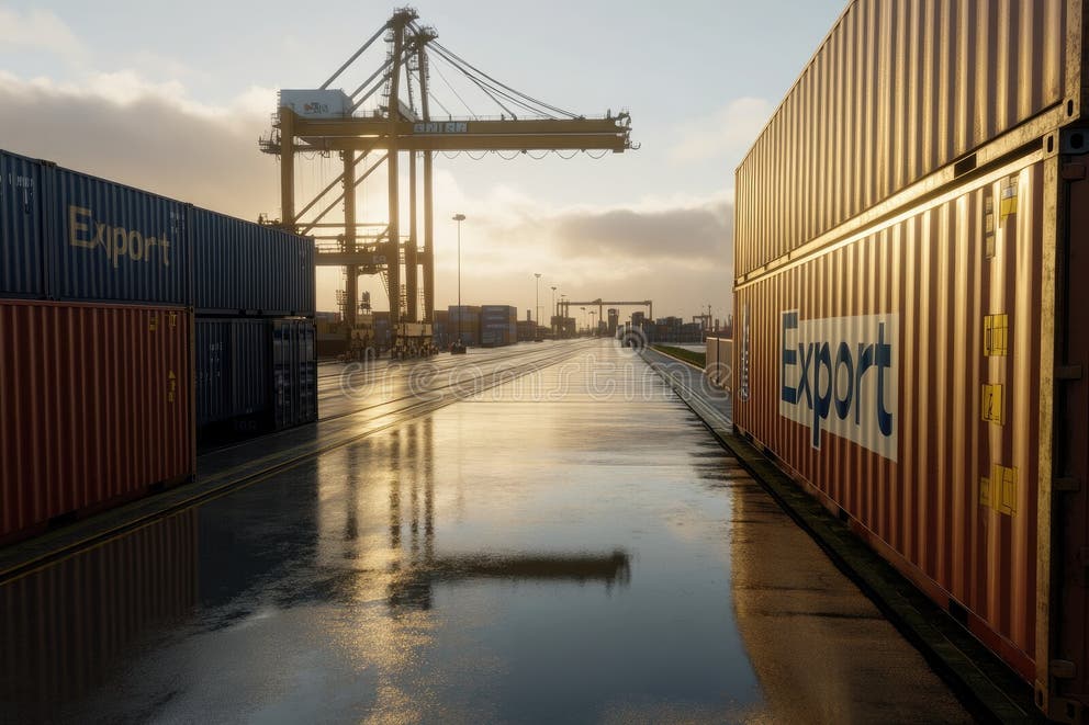 Shipping Export: Visual Representation of Container Marked Export ...