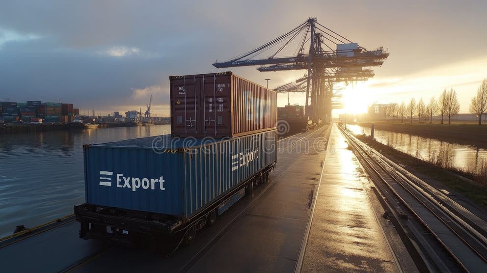 Shipping Export: Visual Representation of Container Marked Export ...