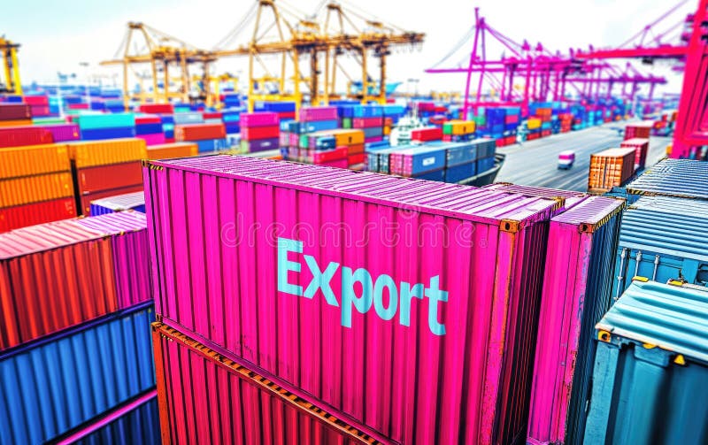 Shipping Export: Visual Representation of Container Marked Export ...